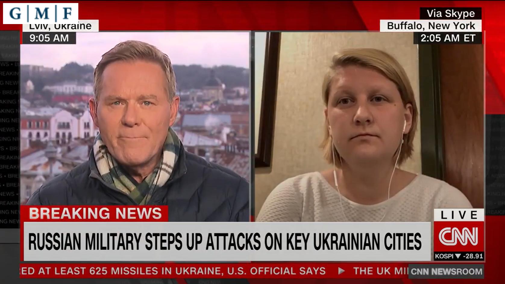 Liana Fix Talks to CNN Newsroom about Updates in the Russian Invasion ...
